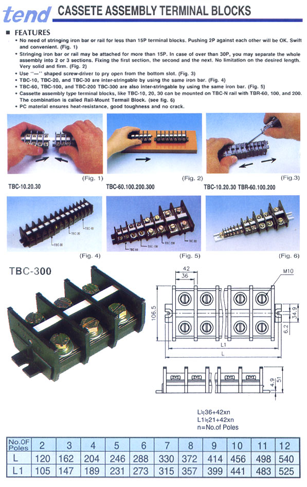 PRODUCT Cassete Assembly Terminal Blocks : บริษัท ธีรชัยไพศาล เอ็นจิ ...
