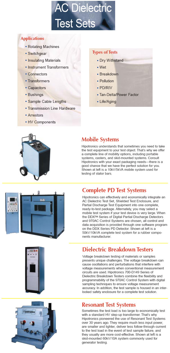PRODUCT AC Dielectric Test Sets : DATA ENTRY GROUP CO.,LTD. | DATA ...