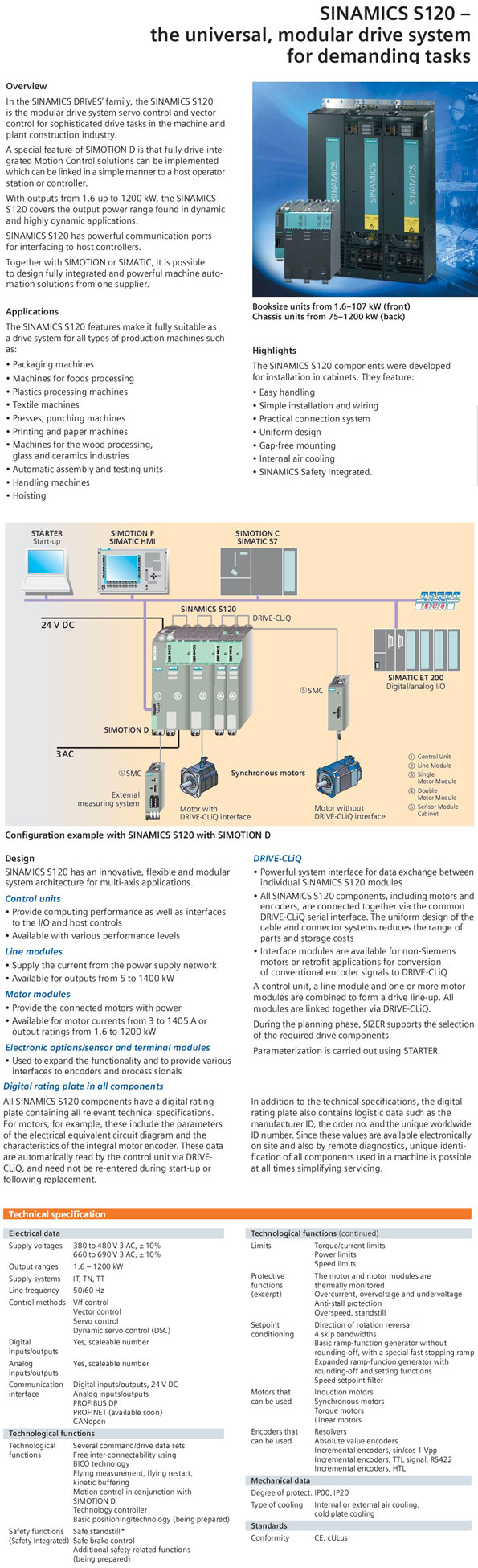 บริษัท พลวัตร จำกัด : Sinamics-s120