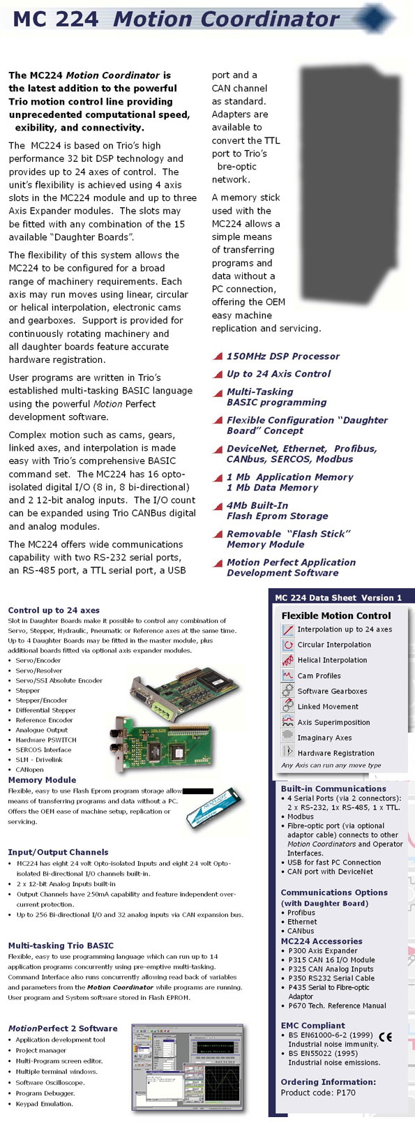 บริษัท พลวัตร จำกัด : Motion Coordinator MC 224