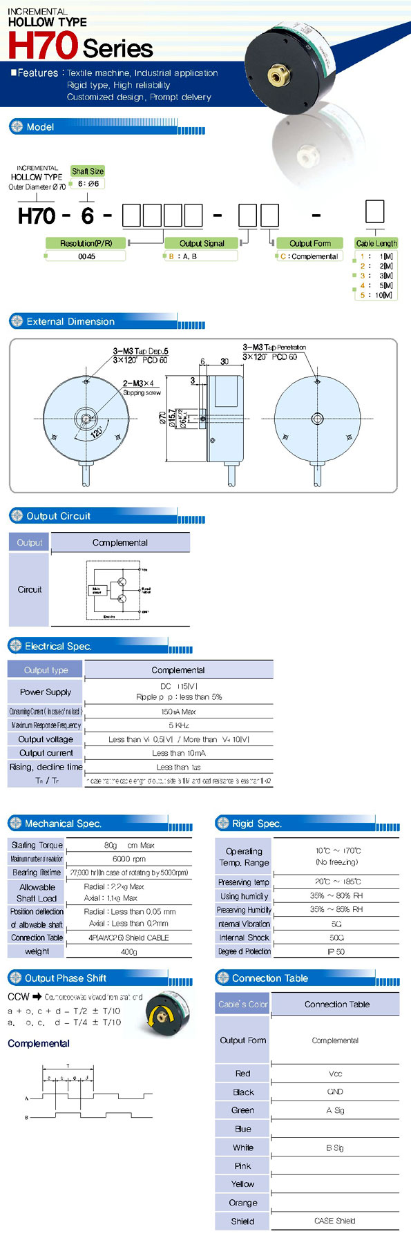 บริษัท พลวัตร จำกัด : Hollow Type H70