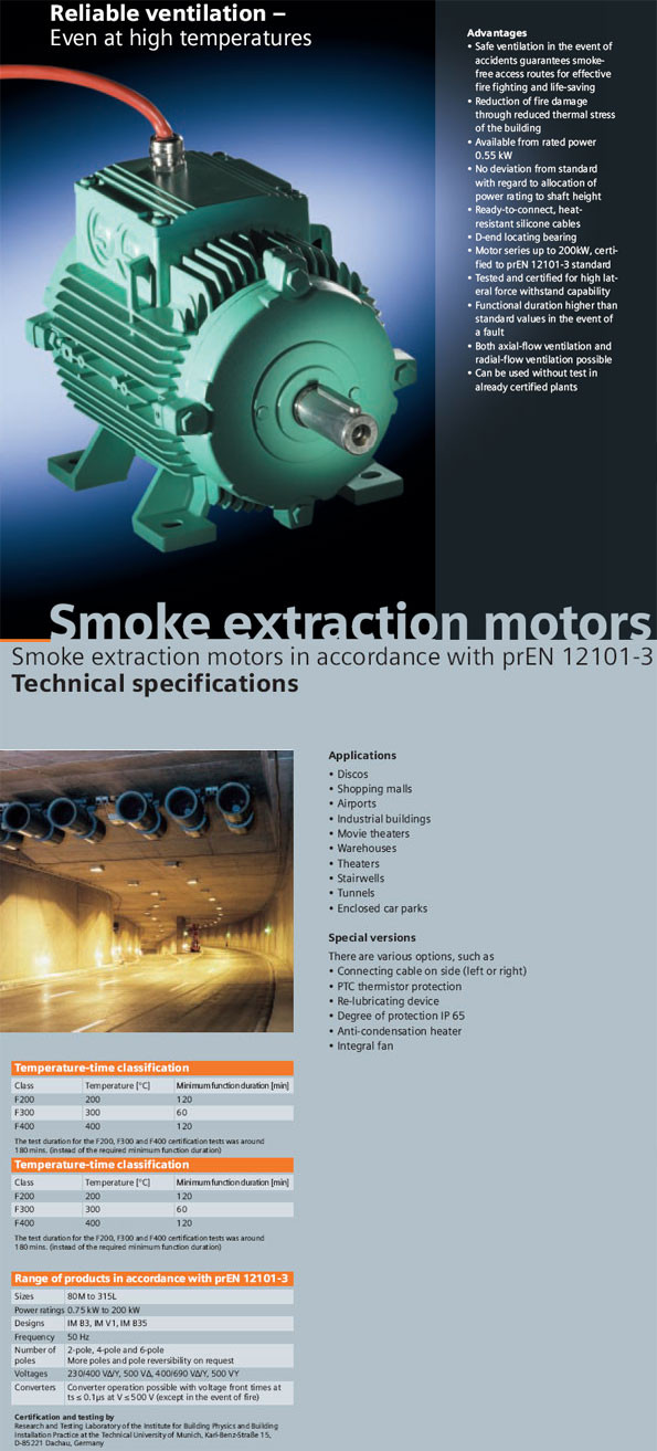 บริษัท พลวัตร จำกัด : Smoke Extraction Motors