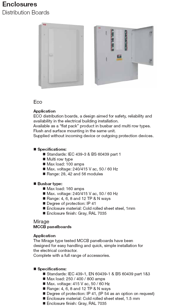 PRODUCT ENCLOSURES : DISTRIBUTION BOARDS : บริษัท เอบีบี (ไทยแลนด์ ...