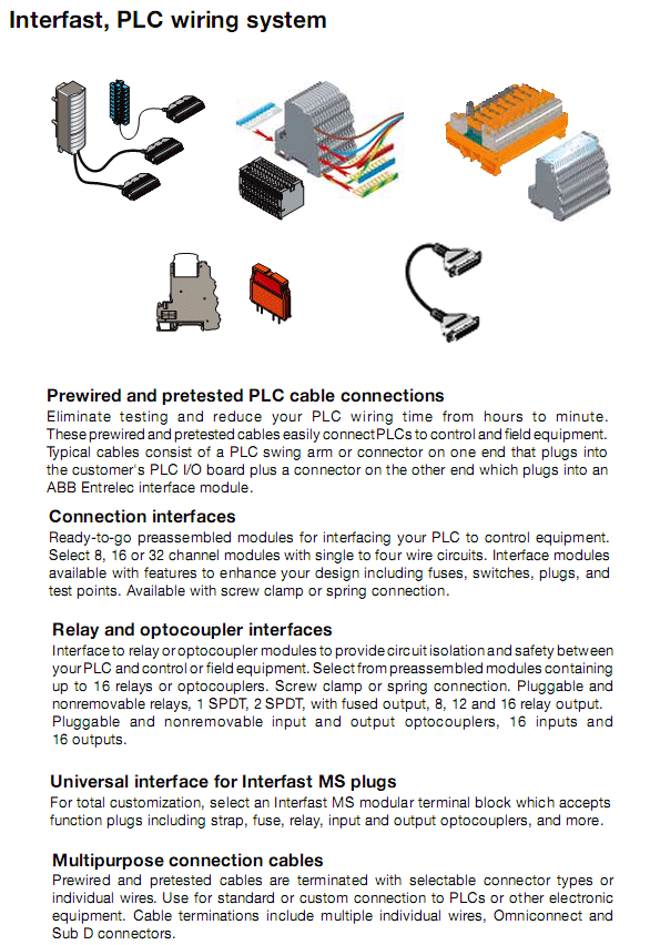 PRODUCT PLC : INTERFAST, PLC WIRING SYSTEM : บริษัท เอบีบี (ไทยแลนด์ ...