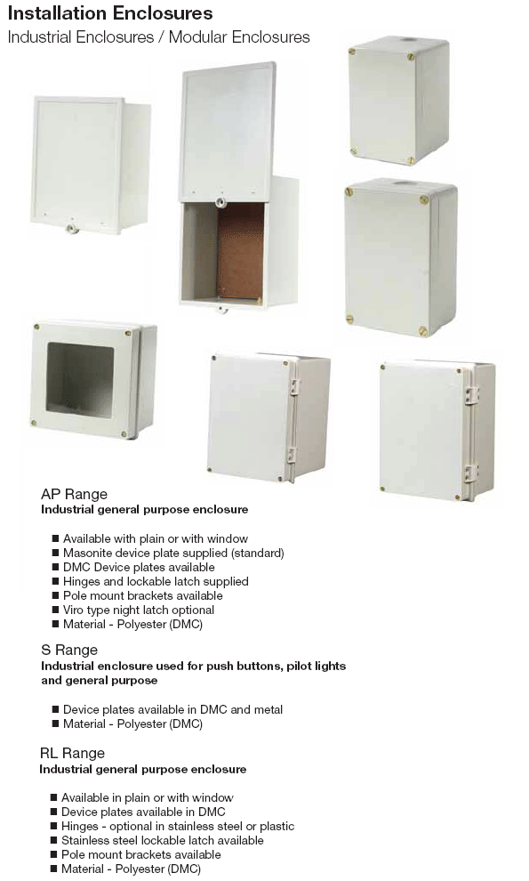 PRODUCT INSTALLATION ENCLOSURES : INDUSTRIAL ENCLOSURES / MODULAR ...