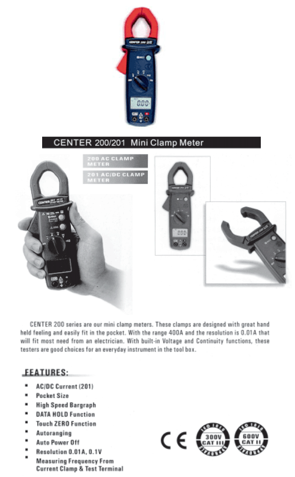 PRODUCT Mini Clamp Meter : บริษัท ไพรมัส จำกัด | Primus Company Limited