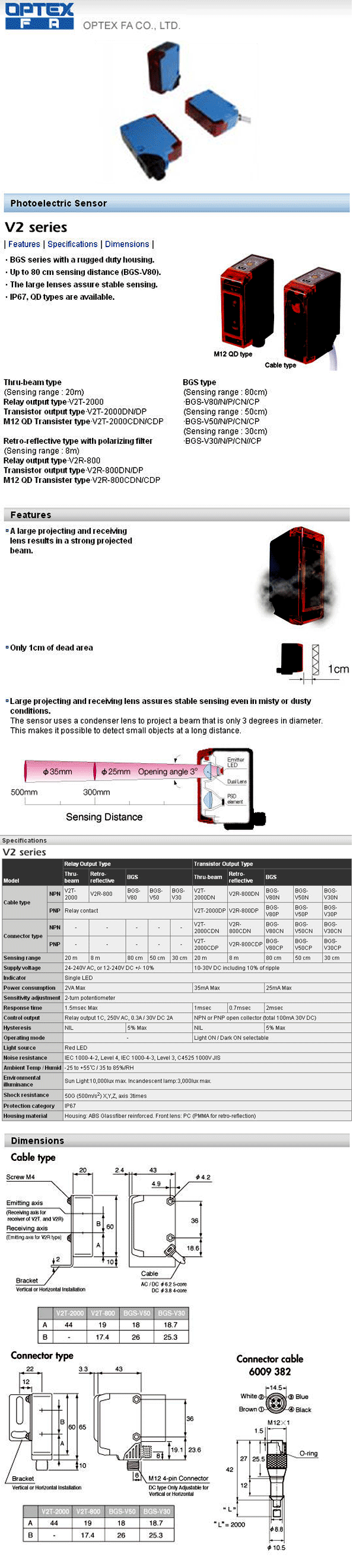 PRODUCT Multivoltage Type Photoelectric Sensor : บริษัท ไพรมัส จำกัด ...
