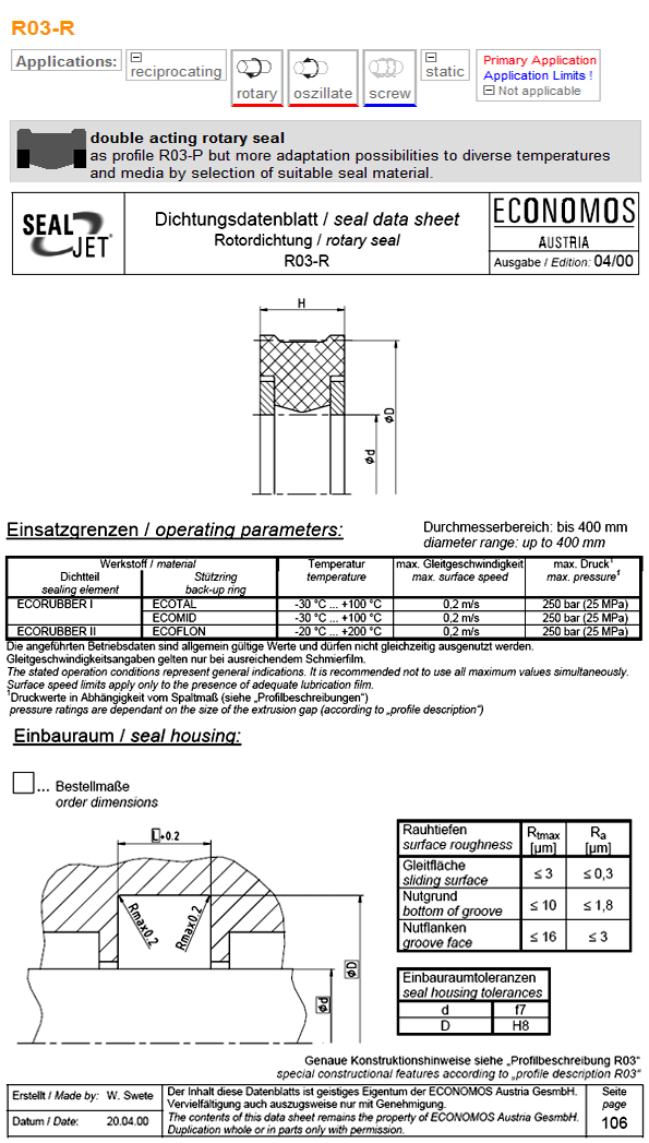 PRODUCT Rotary seal R03-R : บริษัท เอสเคเอฟ-อีโคโนโมส ซีลลิ่ง โซลูชั่น ...
