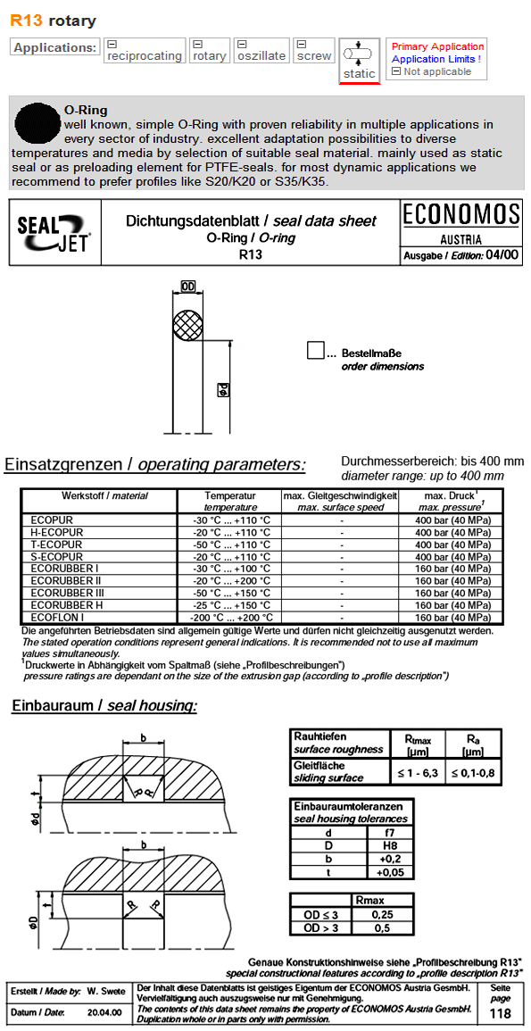 PRODUCT Rotary seal R13 : บริษัท เอสเคเอฟ-อีโคโนโมส ซีลลิ่ง โซลูชั่นส์ ...