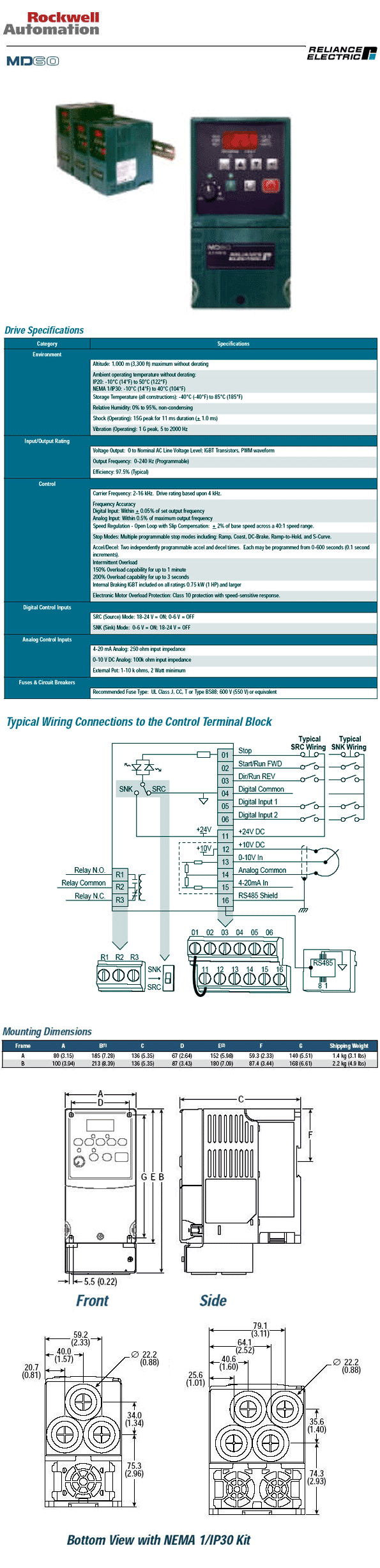 PRODUCT MD60 : บริษัท ร็อกเวล ออโตเมชั่น จำกัด | Rockwell Automation, Inc.