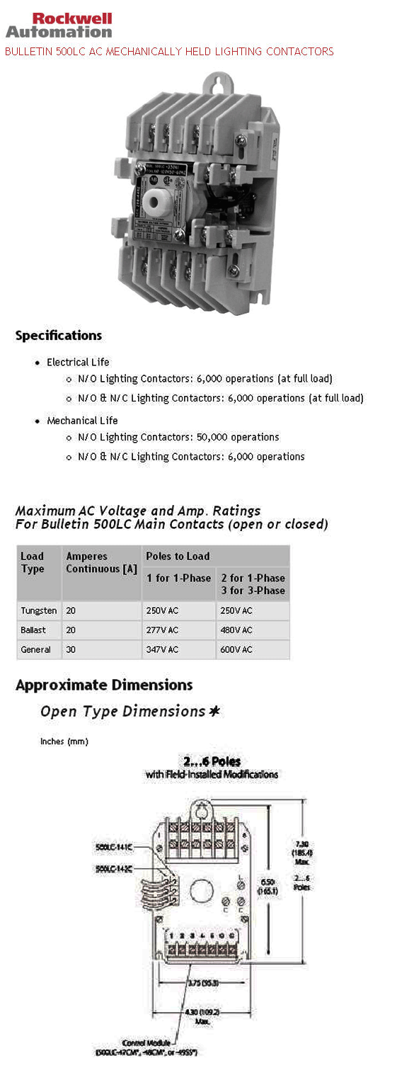 PRODUCT Multi-Pole Lighting Contactors : บริษัท ร็อกเวล ออโตเมชั่น ...