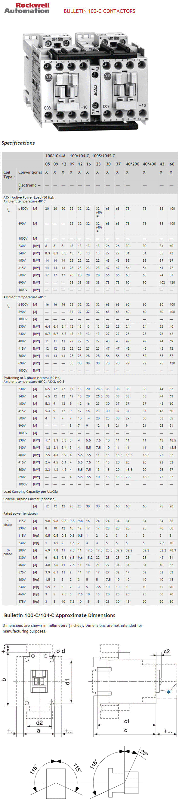 PRODUCT Contactors : บริษัท ร็อกเวล ออโตเมชั่น จำกัด | Rockwell ...