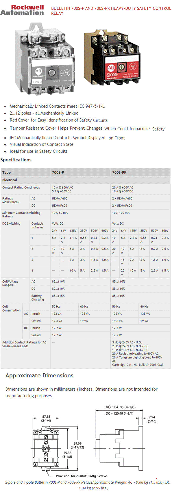 PRODUCT Contactors and Control Relays : บริษัท ร็อกเวล ออโตเมชั่น จำกัด ...