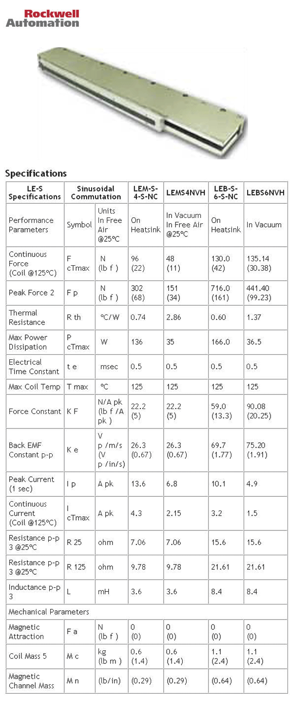 PRODUCT LE Vacuum Compatible Linear Motor : บริษัท ร็อกเวล ออโตเมชั่น ...