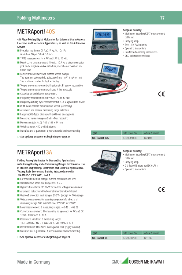 PRODUCT Folding Multimeters : บริษัท แอมพ์ทรอน อินสทรูเม็นท์ (ไทยแลนด์ ...