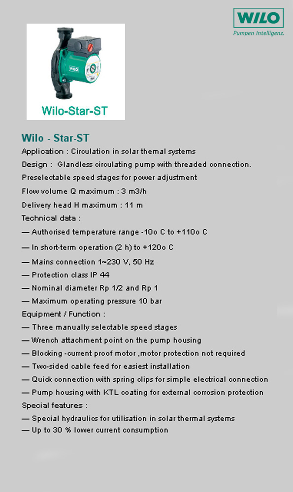 PRODUCT Wilo - Star-ST : บริษัท ไทยโพลิเมอร์ ซัพพลาย จำกัด | Thai ...