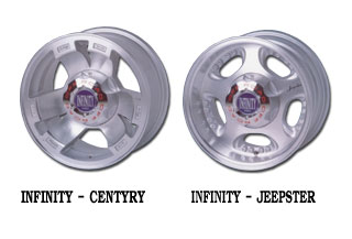 บริษัท ท็อปออโต้ ไทร์ : ล้อแม็ก INFINITY - CENTURY INFINITY - JEEPSTER