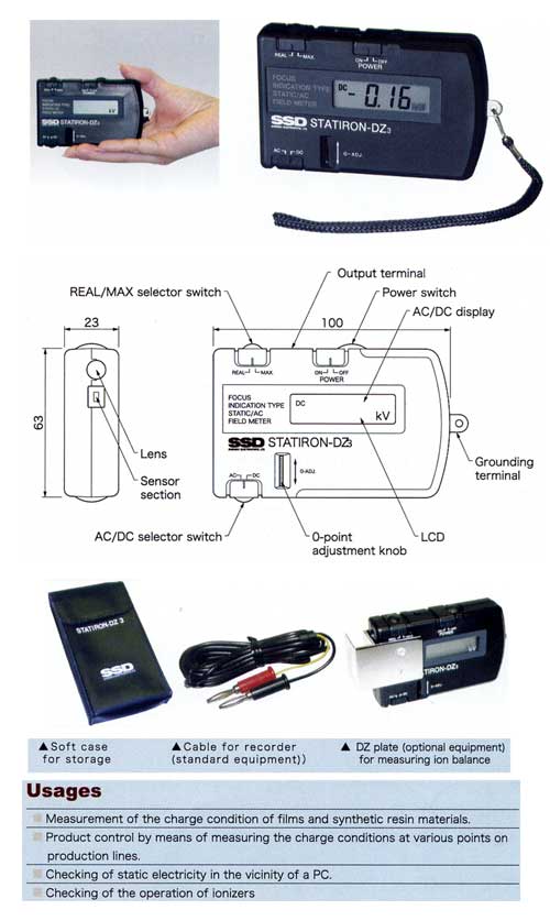 Static Field Meter STATIRON DZ3
