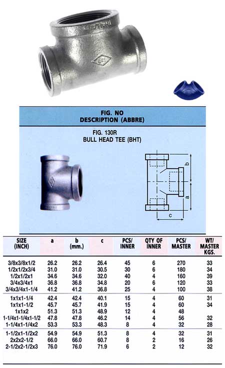 PRODUCT PIPE FITTING "BULL HEAD TEE (BHT)" : บริษัท บีส ไพพ์ฟิตติ้งอิน ...