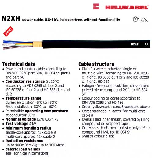 PRODUCT Halogen-free Cables : N2XH : บริษัท ฮีลูเคเบิ้ล (ประเทศไทย ...