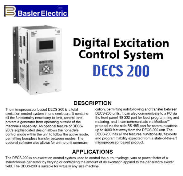 PRODUCT Digital Excitation Control System : บริษัท บาร์โคล-แอร์ (ประเทศ ...