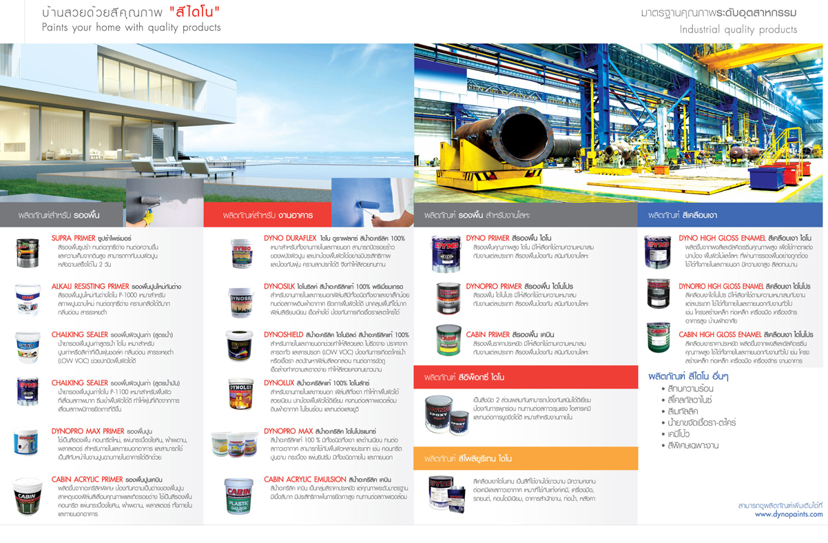 FACILITY : บริษัท สีไดโน จำกัด | DYNO PAINTS LIMITED