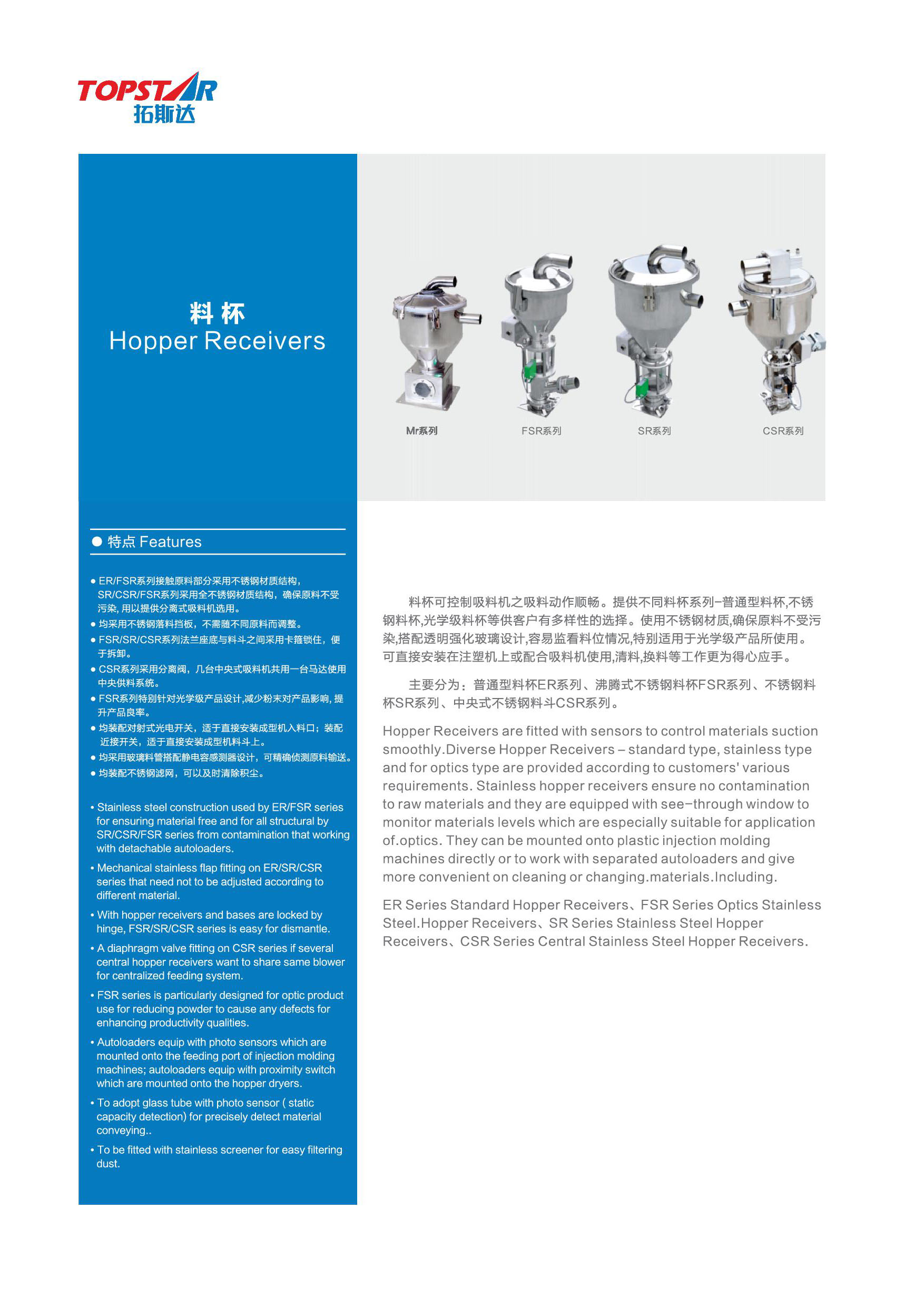 บริษัท ลีดซัน จำกัด : Hopper Receivers