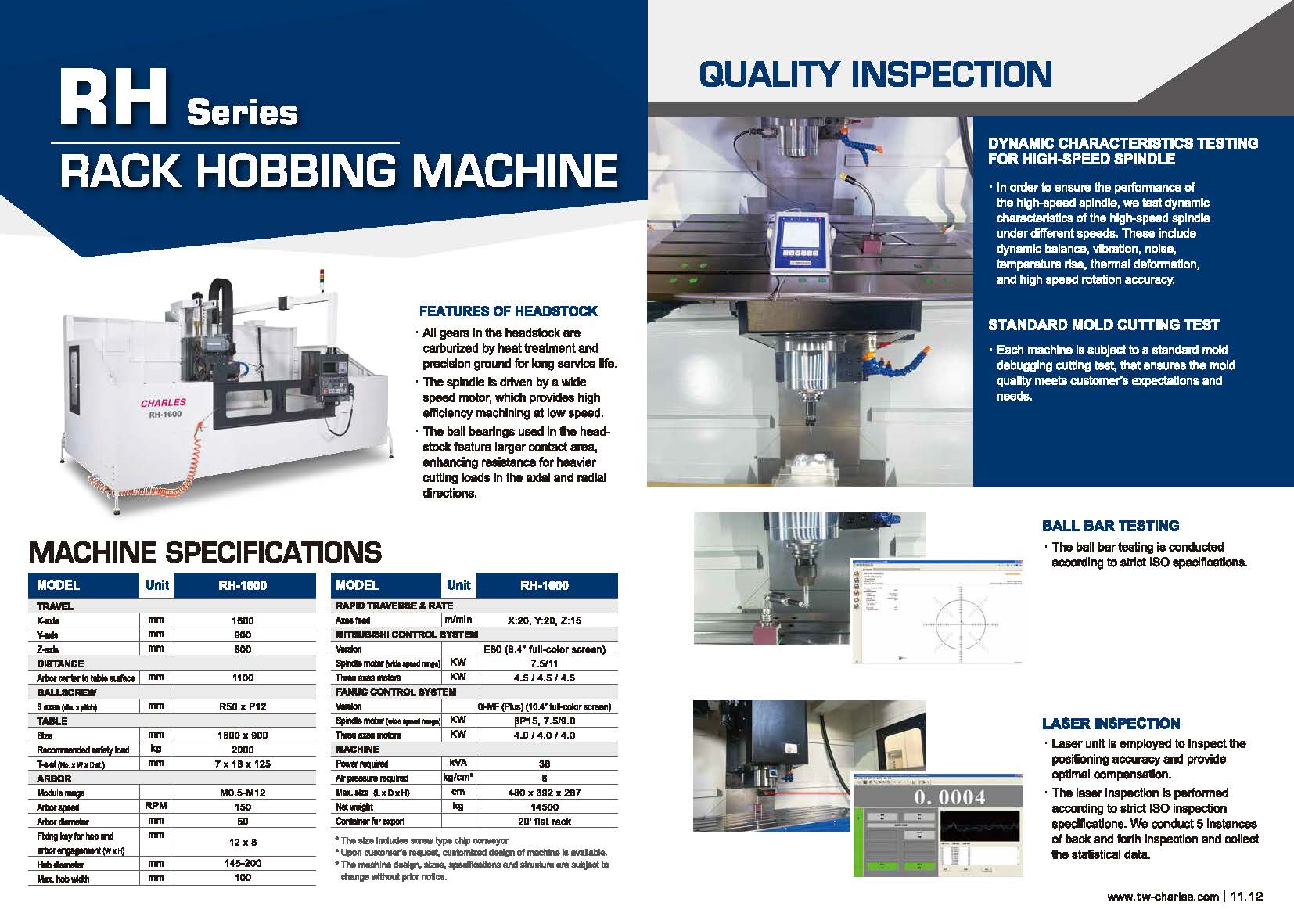 PRODUCT Rack Hobbing Machine HR-1600 : บริษัท ลีดซัน จำกัด | LEAD SUN ...
