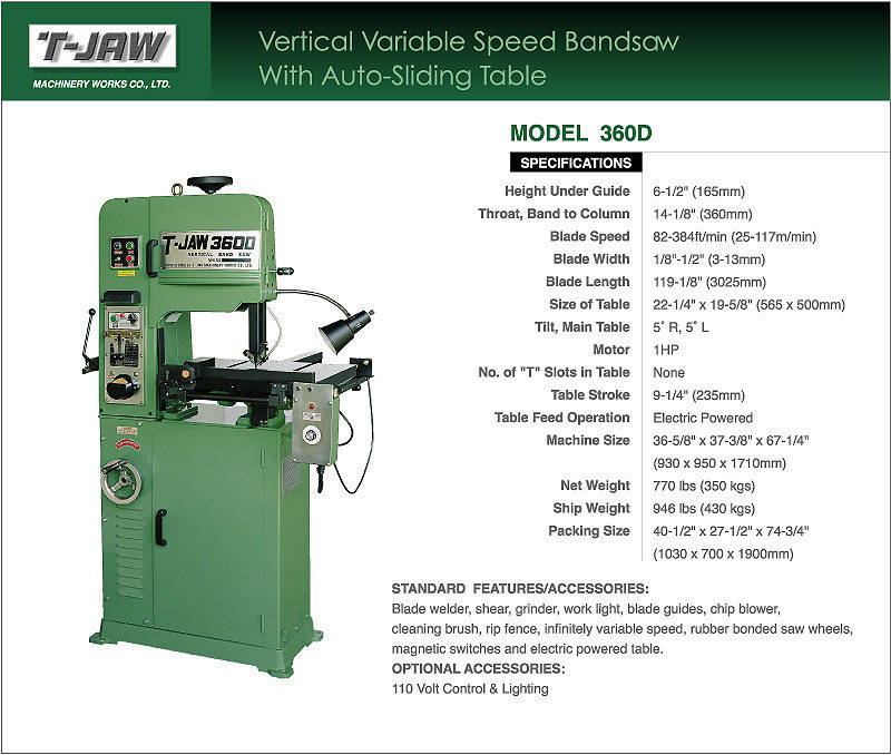 บริษัท แปซิฟิก เมอร์คิวรี่ จำกัด : เครื่องเลื่อยสายพานแนวตั้ง VERTICAL ...