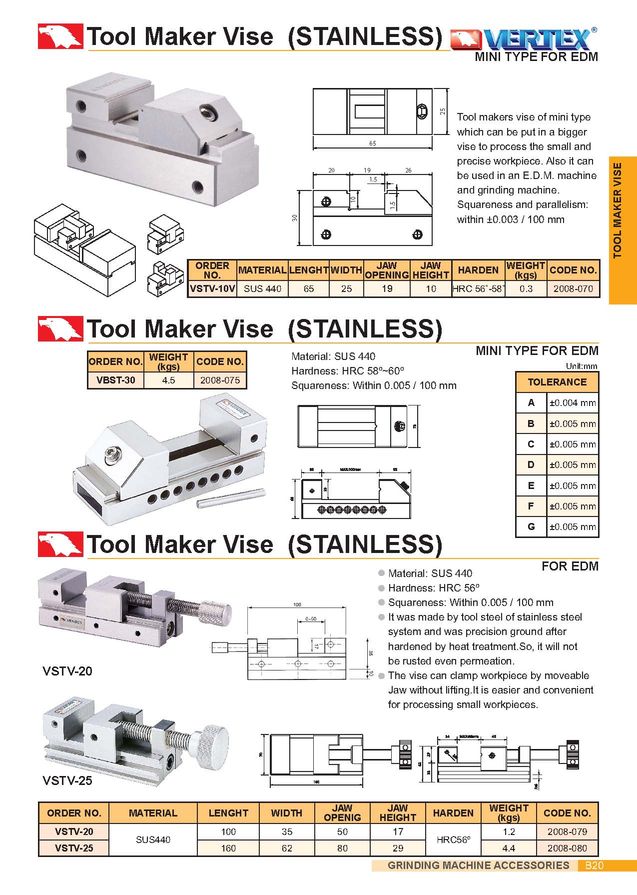 บริษัท เอส.เอ็ม.ที.เอเซีย จำกัด : Tool Maker Vise