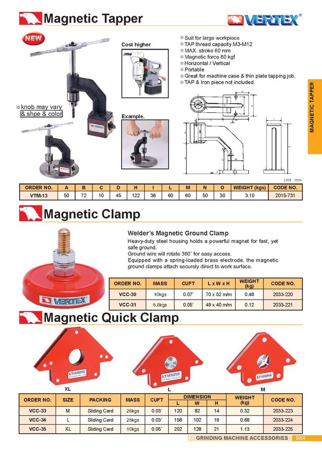 บริษัท เอส.เอ็ม.ที.เอเซีย จำกัด : Magnetic Tapper, Magnetic Clamp
