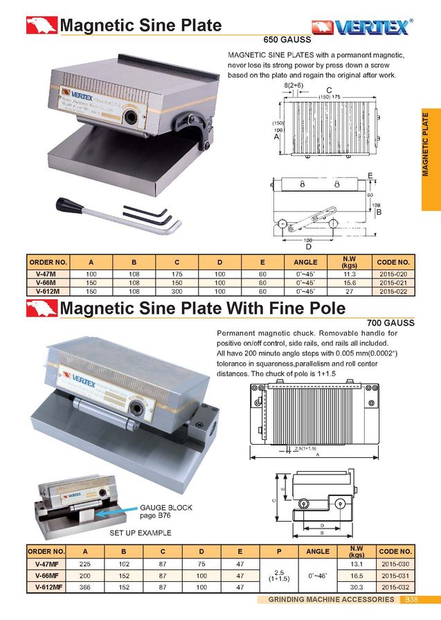 บริษัท เอส.เอ็ม.ที.เอเซีย จำกัด : Magnetic Sine Plates