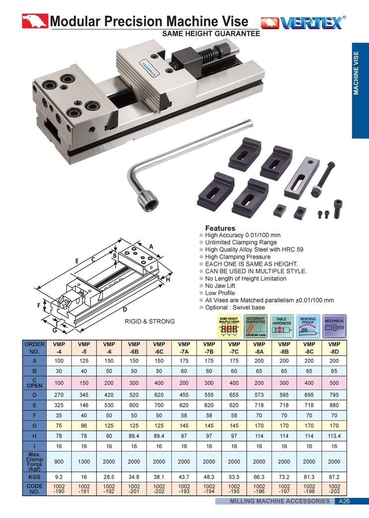 บริษัท เอส.เอ็ม.ที.เอเซีย จำกัด : Modular Precision Machine Vise