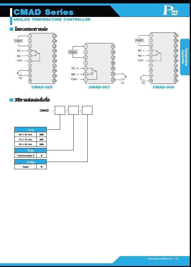 PRODUCT Analog Temperature Controller With Digital Display : บริษัท ไพ ...