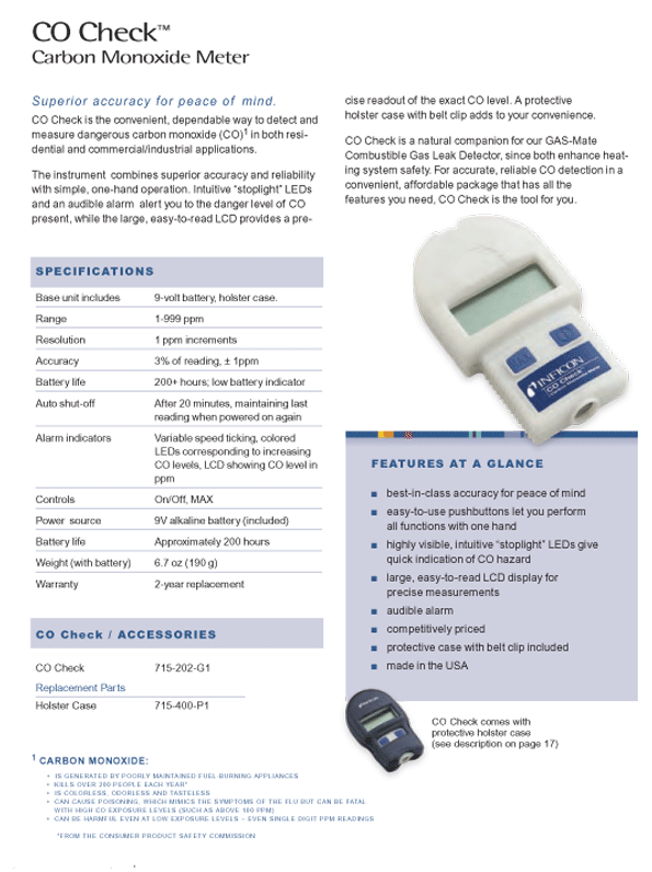 PRODUCT CO Check Carbon Monoxide Meter : บริษัท เอส วาย เทค คอปอร ...