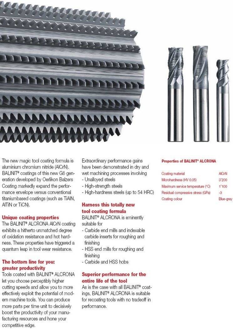 PRODUCT BALINIT® ALCRONA : บริษัท เออร์ลิคอน บัลเซอร์ส โค้ทติ้ง (ไทย ...