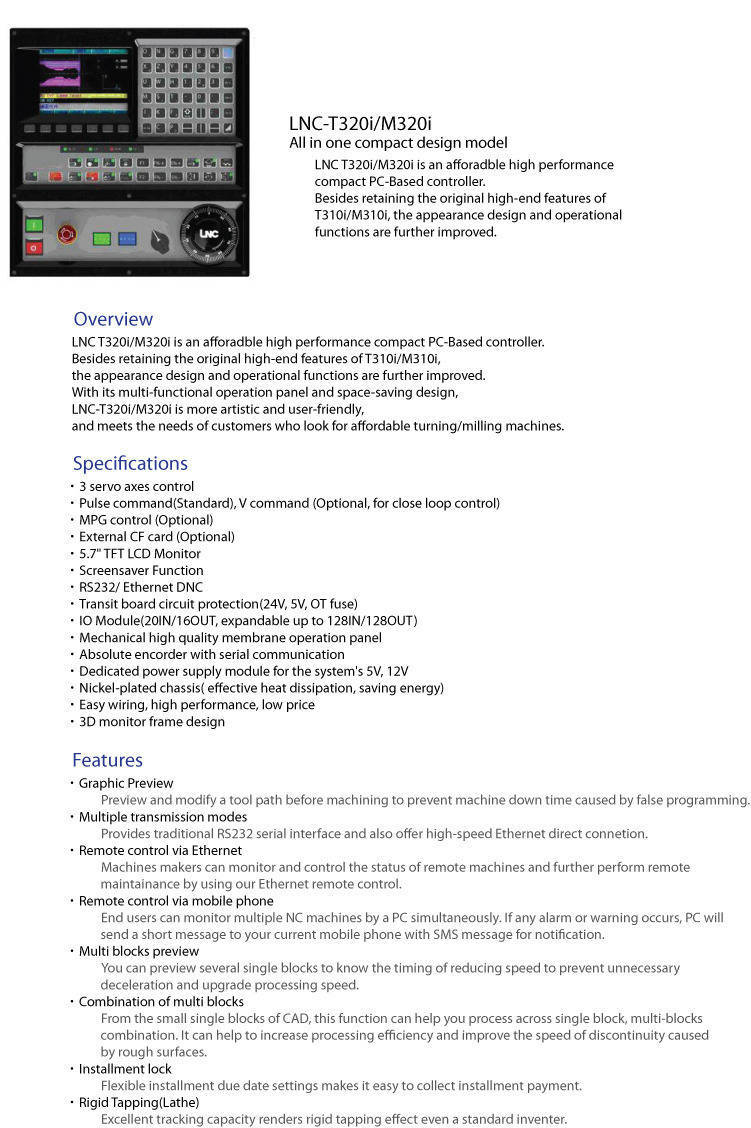 PRODUCT LNC-T320i&M320i : บริษัท เมกะ เซอร์โว ซิสเต็มส์ จำกัด | Mega ...