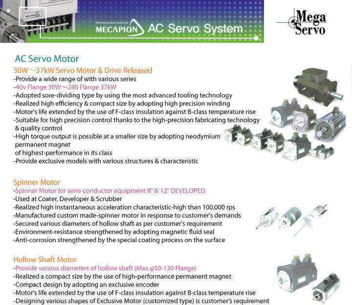 PRODUCT AC Servo System : บริษัท เมกะ เซอร์โว ซิสเต็มส์ จำกัด | Mega ...