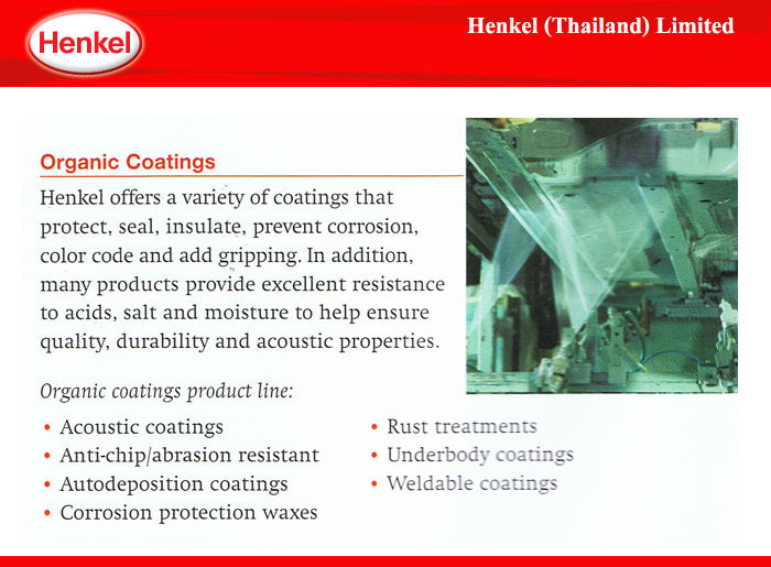 PRODUCT Organic Coatings : บริษัท เฮงเค็ล (ประเทศไทย) จำกัด | Henkel ...