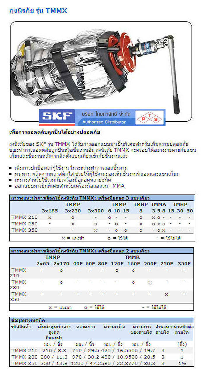 PRODUCT L-Puller Protection Blankets TMMX series ถุงนิรภัย รุ่น TMMX ...