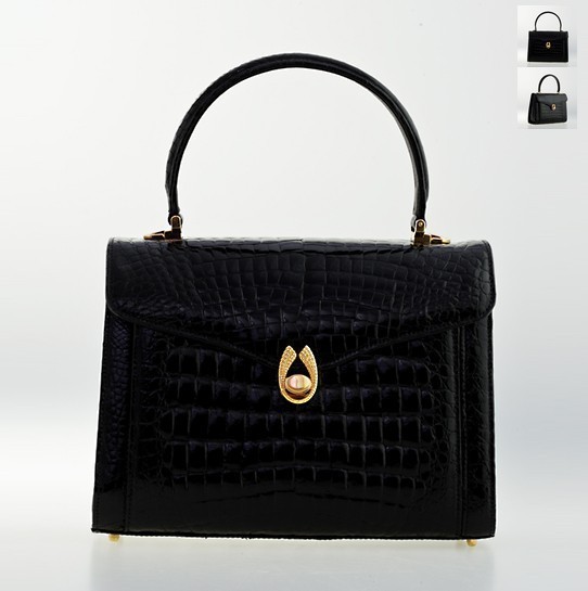 PRODUCT Black Leather handbags in rectangle base Shape : บริษัท นารายณ์ ...