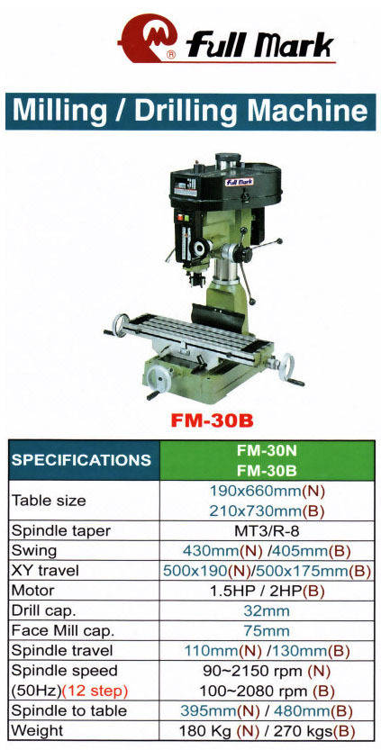 PRODUCT Milling/Drilling Machine : เทค เอ็นซี จำกัด | TECH NC CO.,LTD