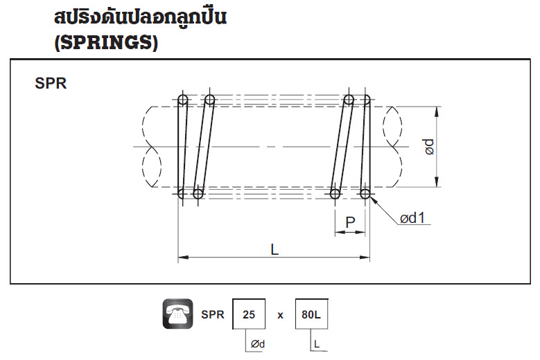 PRODUCT สปริงดันปลอกลูกปืน SPR : บริษัท อินเตอร์ทูล เทคโนโลยี จำกัด ...