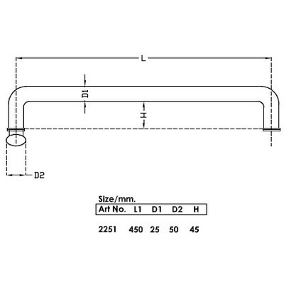 PRODUCT HD152 Pull Handle : บริษัท วี คิวบ์ จำกัด | V-Cube Co.,Ltd.