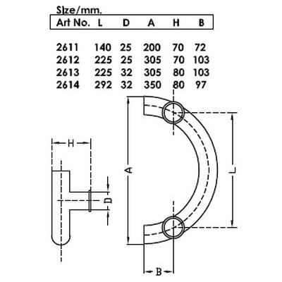 PRODUCT HD116 Pull Handle : บริษัท วี คิวบ์ จำกัด | V-Cube Co.,Ltd.