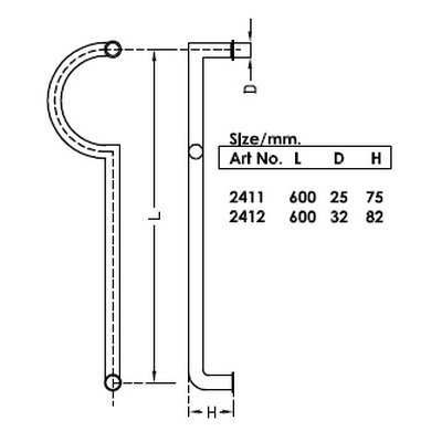 PRODUCT HD114 Pull Handle : บริษัท วี คิวบ์ จำกัด | V-Cube Co.,Ltd.