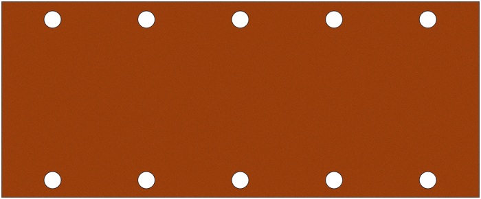 PMK Abrasive : Velcro Rectangle(10Holes)(5*2)/หลังสักหลาด ทรงสี่เหลี่ยม ...