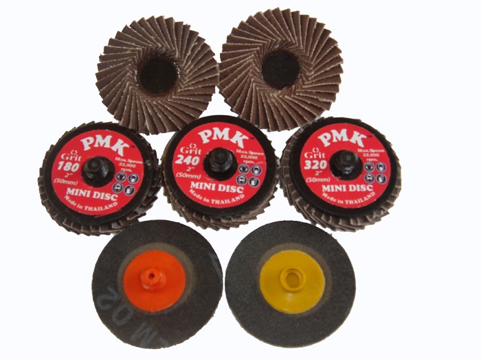 PMK Abrasive : Rolock Mini Discs 50mm(A/O)/โรล็อค มินิดิส 2นิ้ว