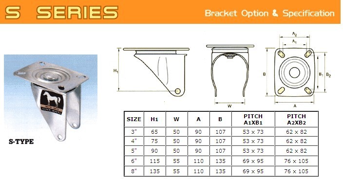 PRODUCT Bracket Option & Specification : หจก. โรงงานแสงชัยการยางและ ...