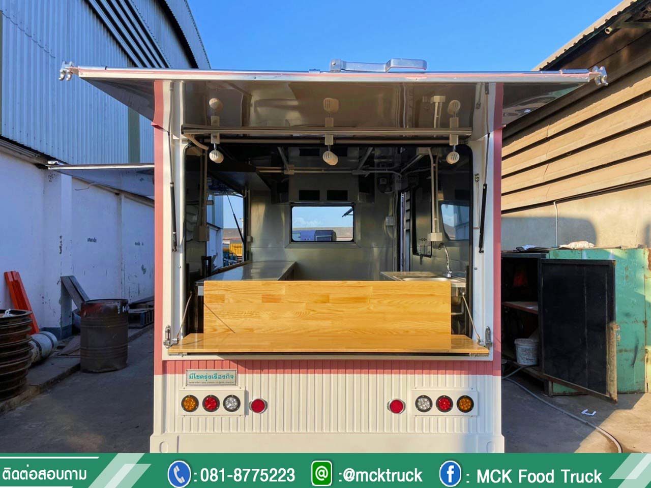 บริษัท มีโชครุ่งเรืองกิจ จำกัด : รถพ่วงเล็ก Food Truck size L